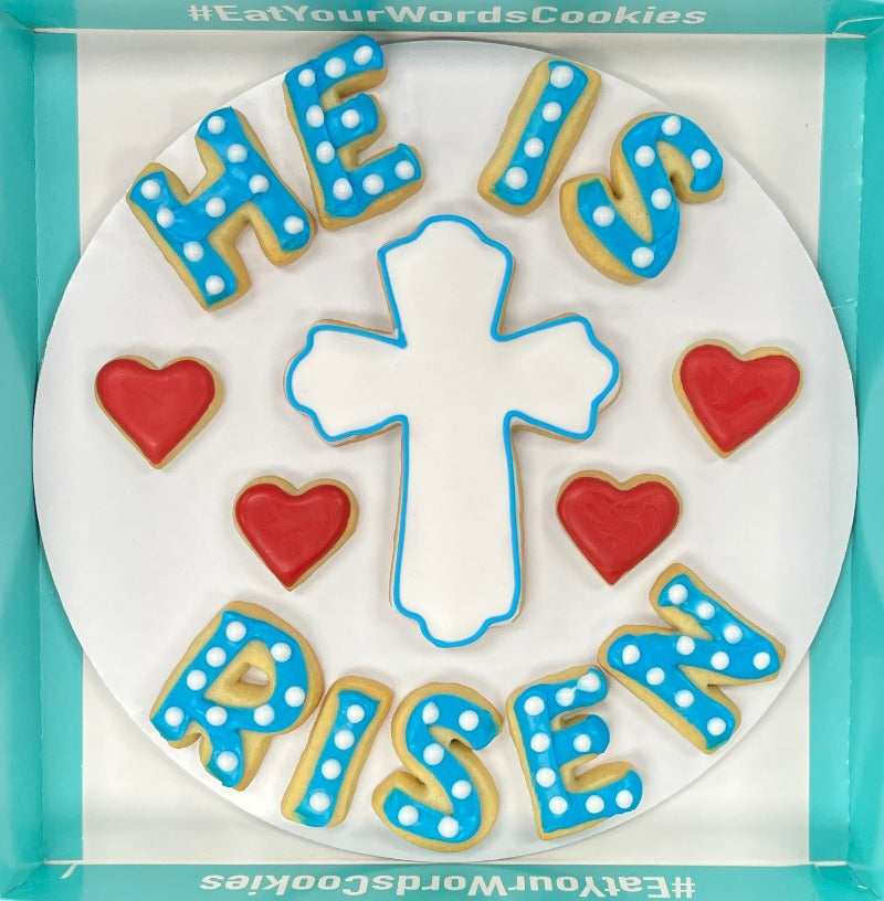 Easter Cookies: He Is Risen – Eat Your Words Custom Cookies