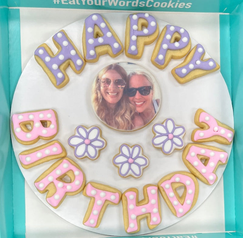 Custom Happy Birthday Cookies – Eat Your Words Custom Cookies