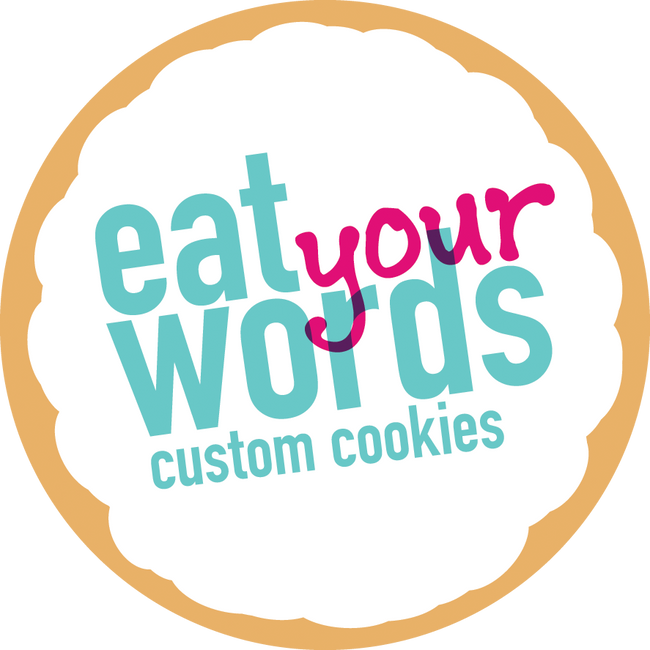 Logo Cookies by the Dozen for Parties & Events – Eat Your Words Custom ...