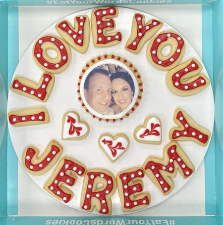 I Love You by Name with Photo Cookies – Eat Your Words Custom Cookies