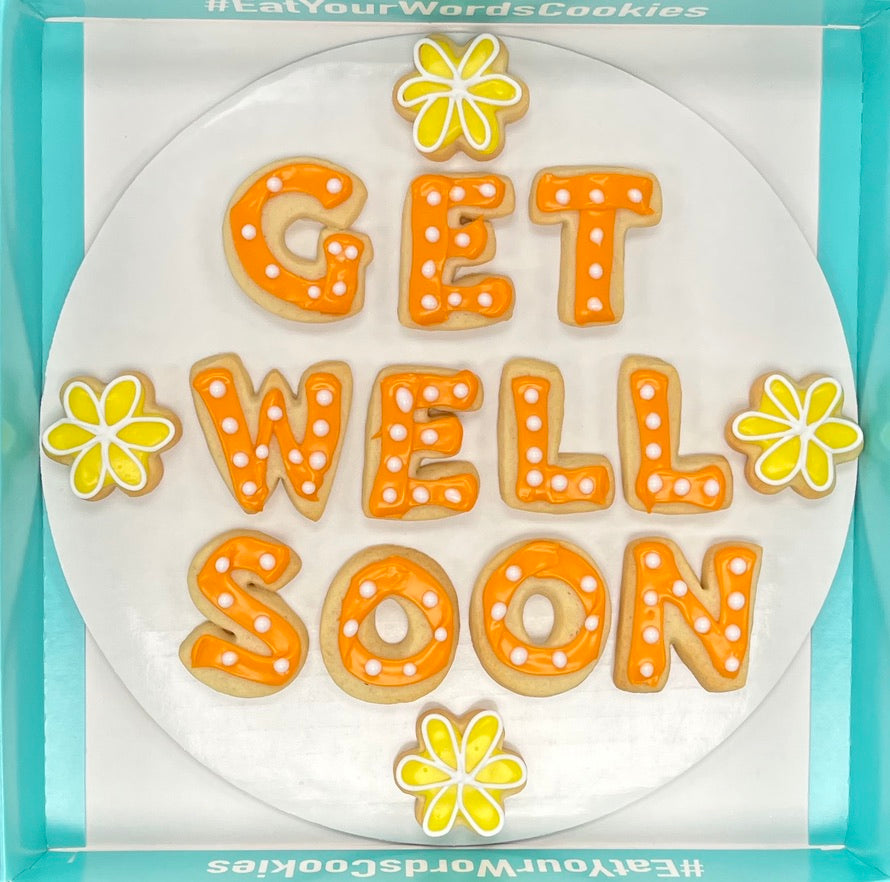 Get Well Soon – Eat Your Words Custom Cookies