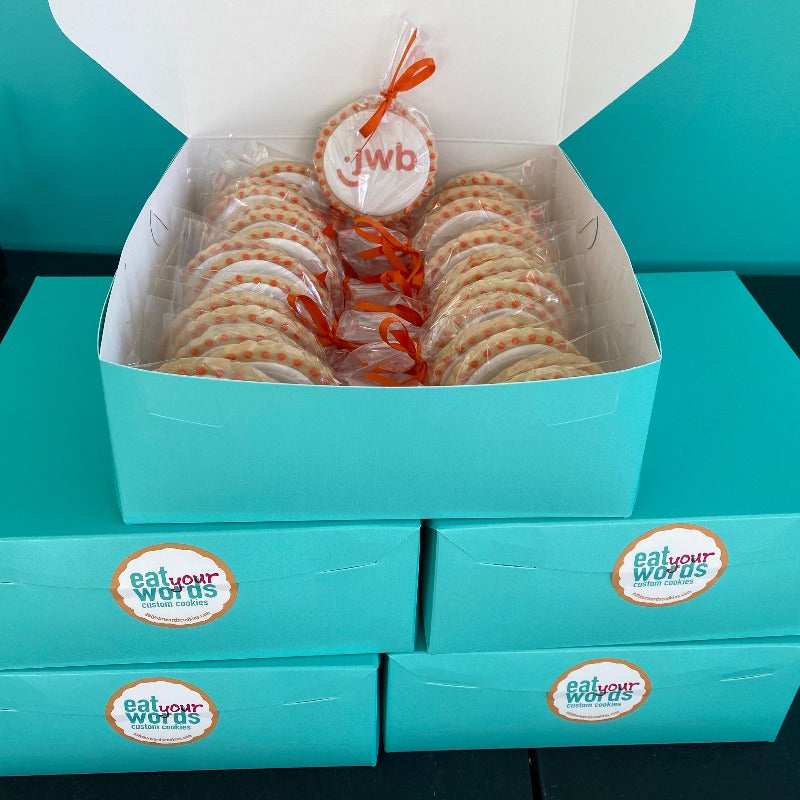 Logo Cookies by the Dozen for Parties & Events – Eat Your Words Custom ...