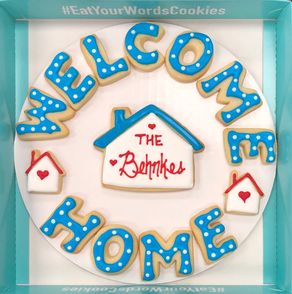 Welcome Home Cookies – Eat Your Words Custom Cookies