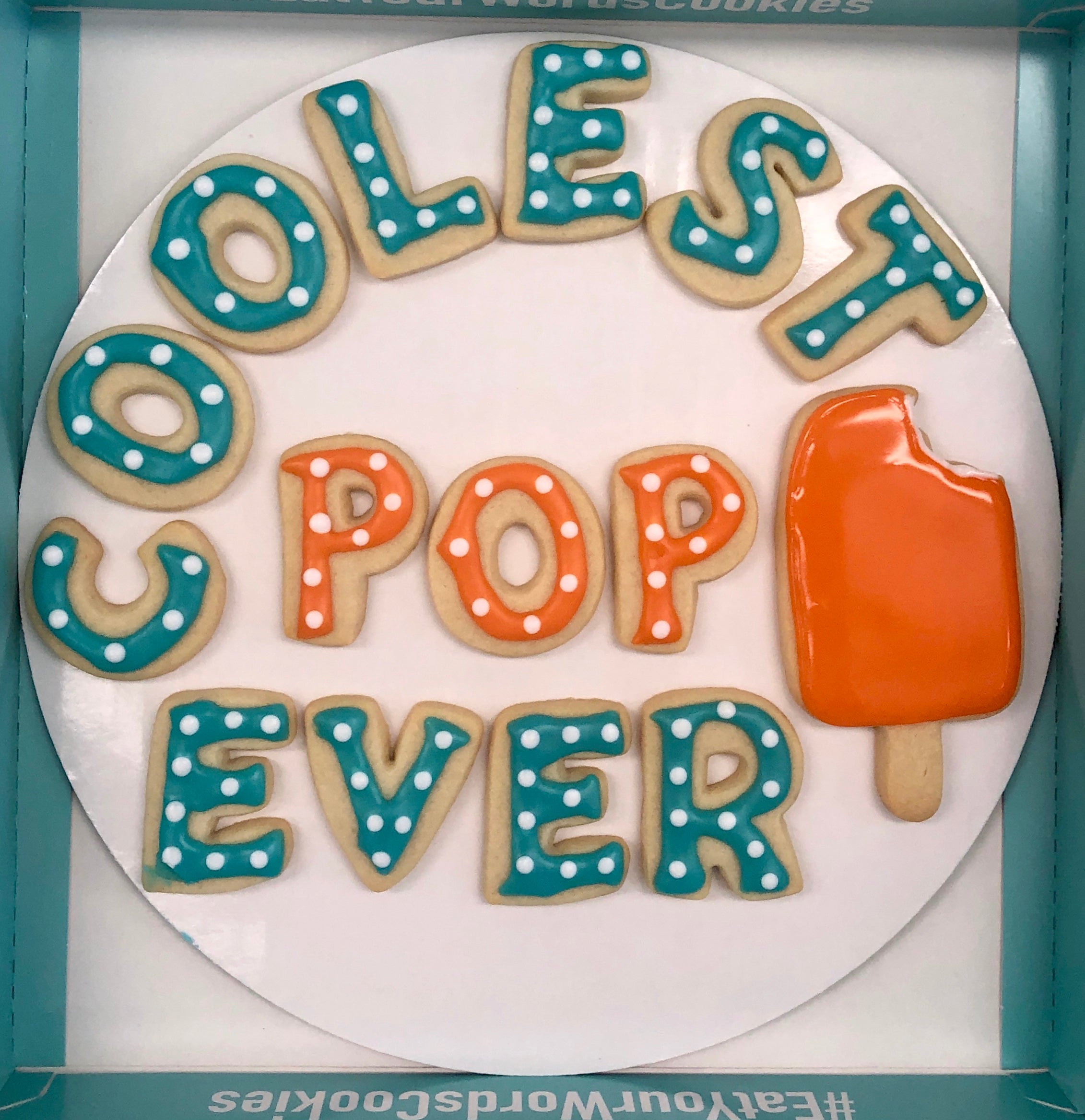 Coolest Pop Ever Father's Day Cookies – Eat Your Words Custom Cookies